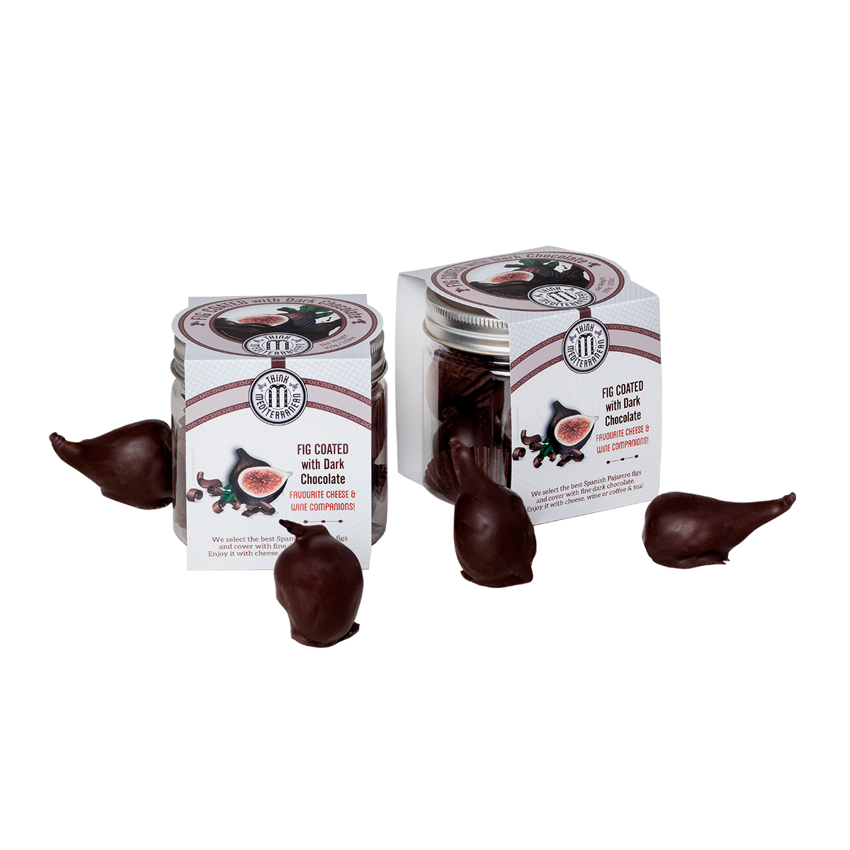 Fig coated with dark chocolate - Think Mediterranean
